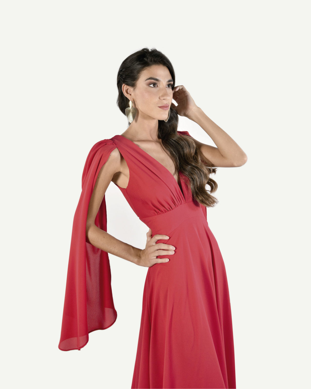 Vestido ELSA ROJO - Mabel Galindo
